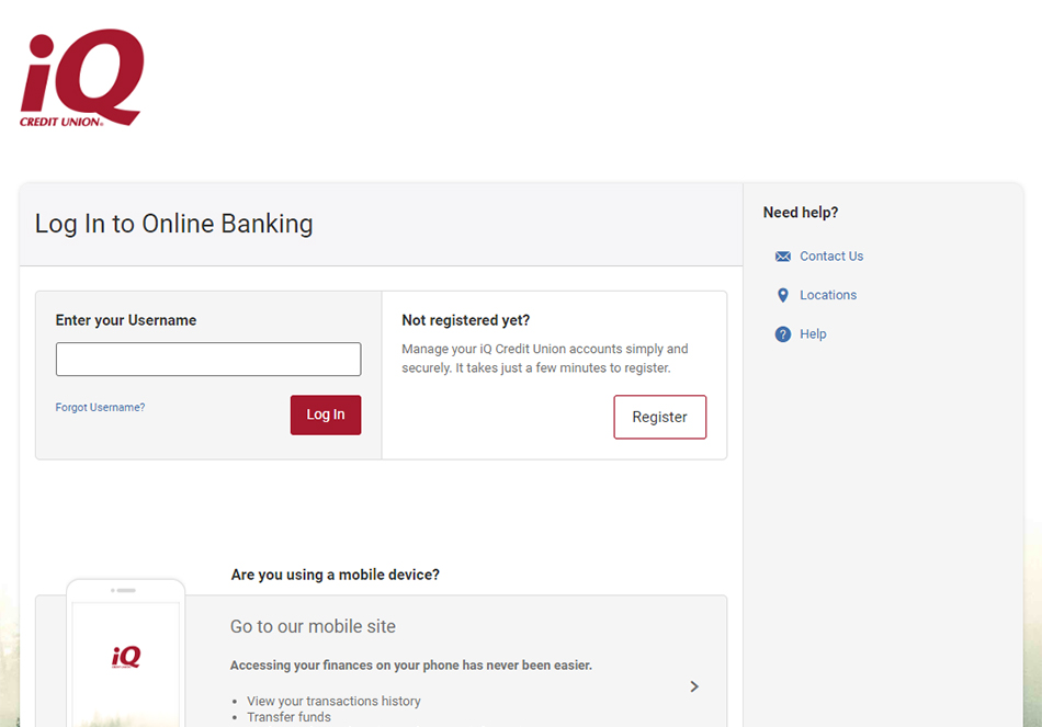 iQ Credit Union Digital Branch