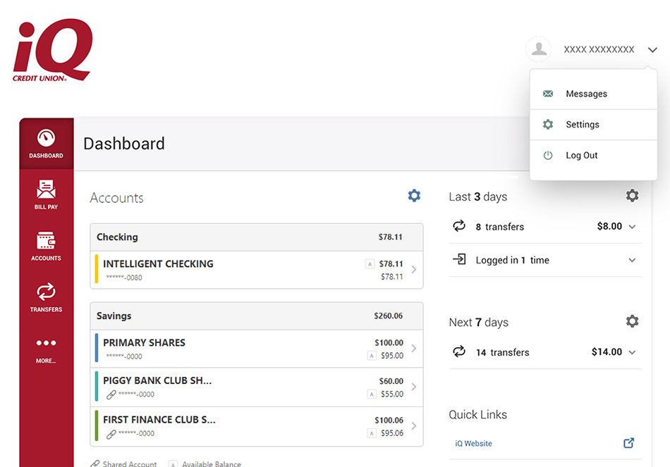iQ Credit Union Digital Branch