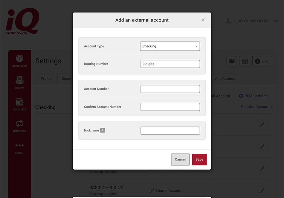 iQ Credit Union Digital Branch